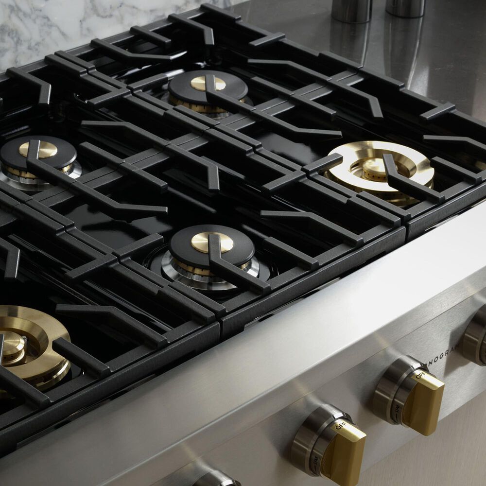 Monogram 36" Professional Gas Rangetop with 6 Burners in Stainless ...