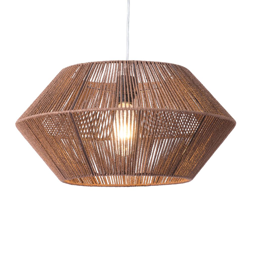 Zuo Modern Kendrick Ceiling Lamp in Brown | NFM
