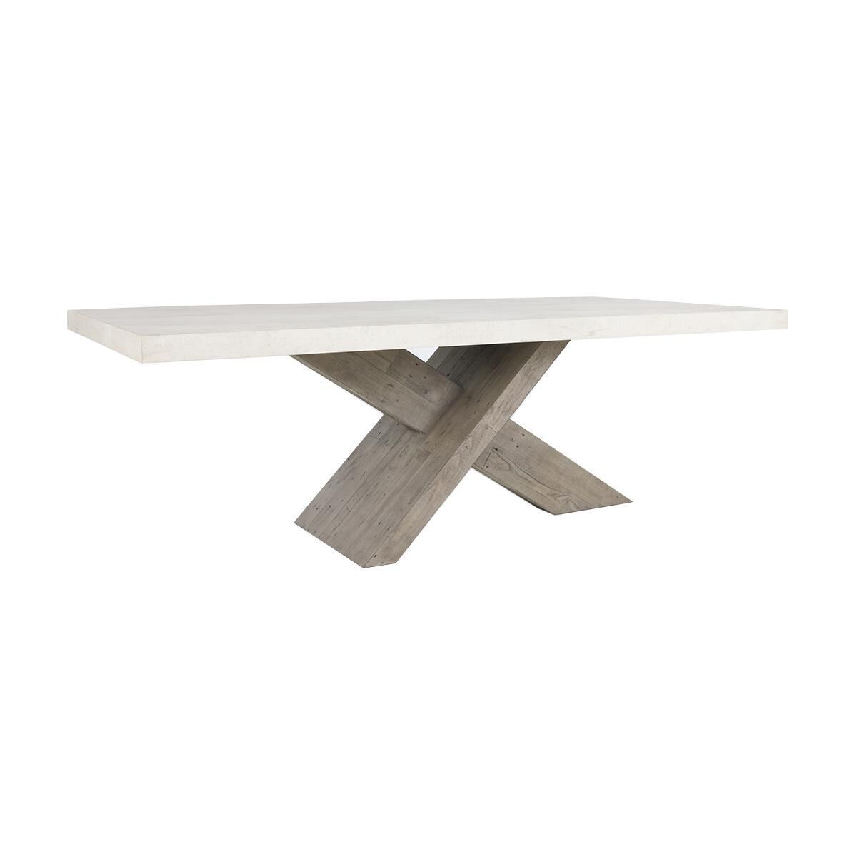 Classic Home Durant 84 Dining Table in Corsican Gray NFM
