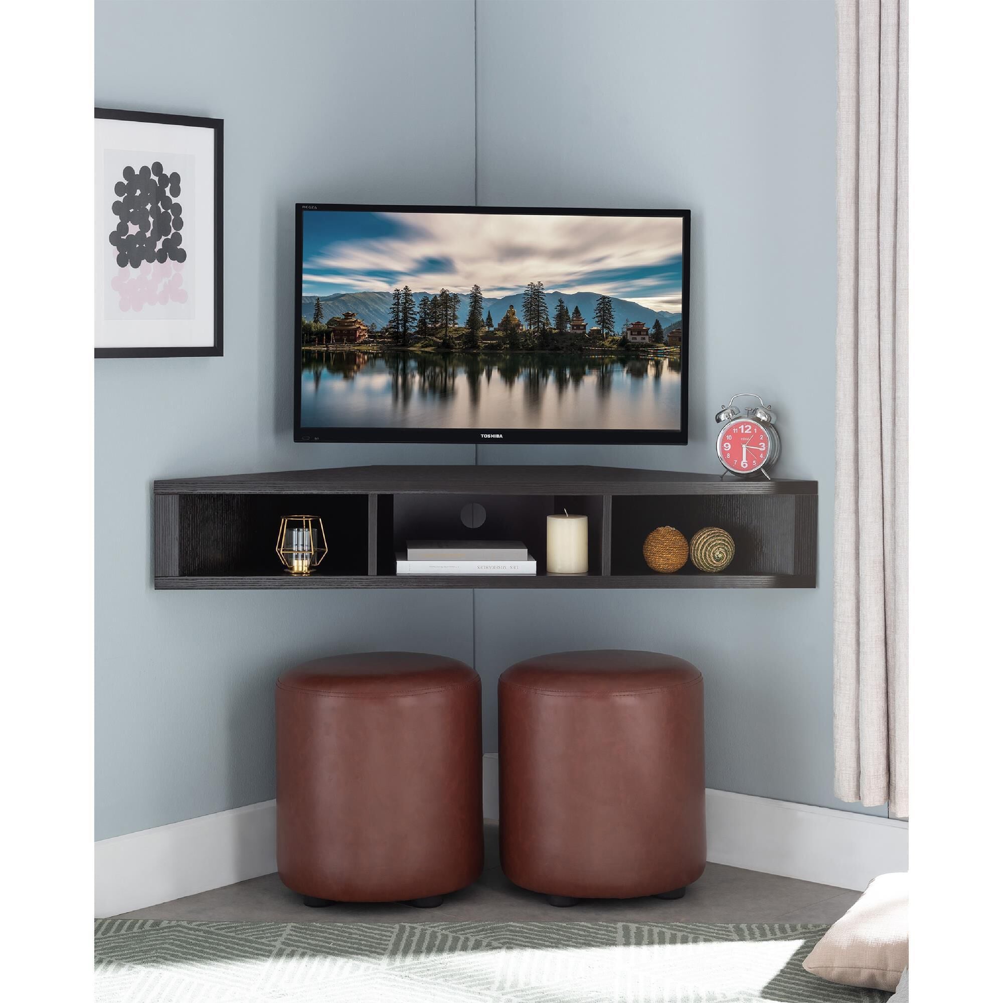 Tv stand for wall corner store
