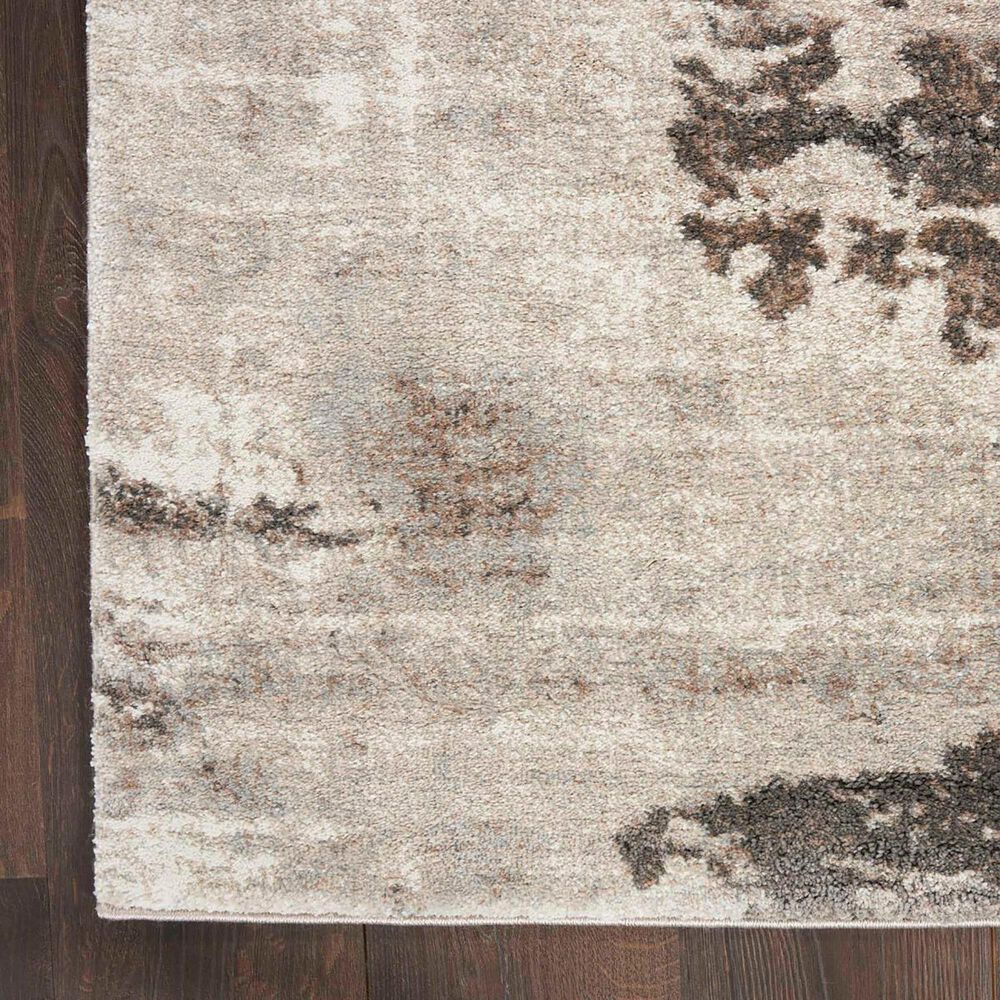 Nourison American Manor 7'10" x 9'10" Ivory, Mocha and Grey Area Rug | NFM