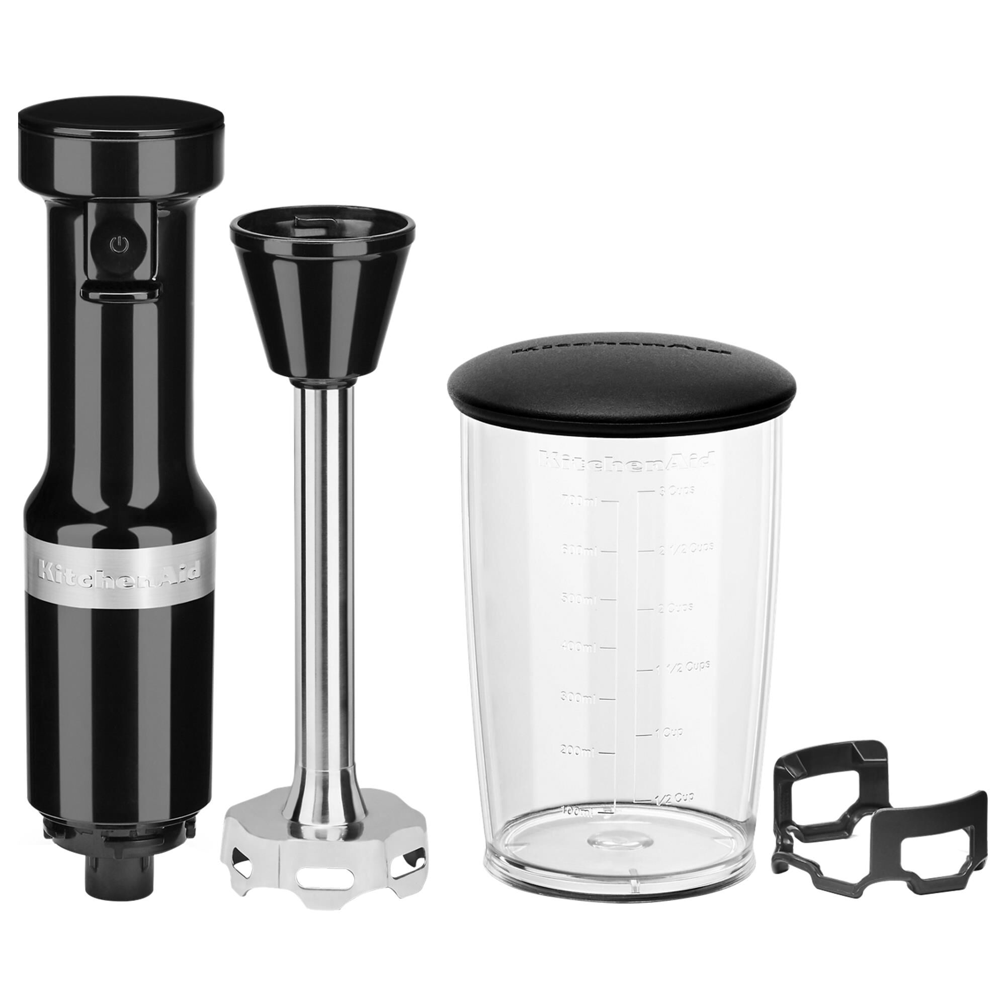 KitchenAid Corded Variable Speed Hand Blender in Onyx Black NFM