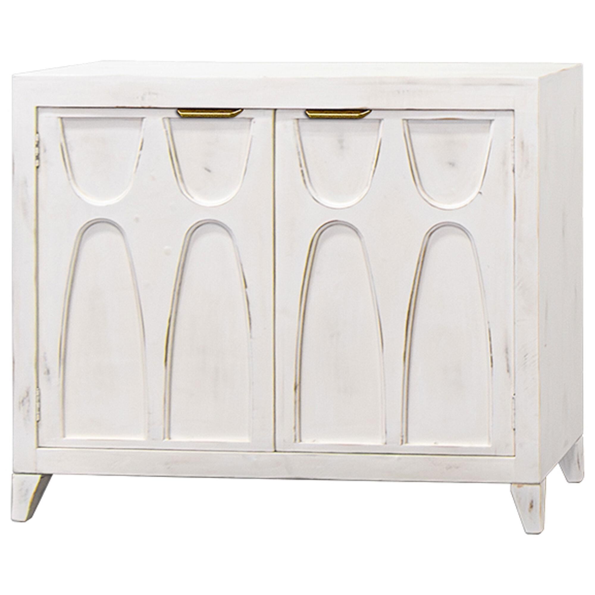 Ardent Home Premier Grant 42 Accent Console Cabinet in Sierra White