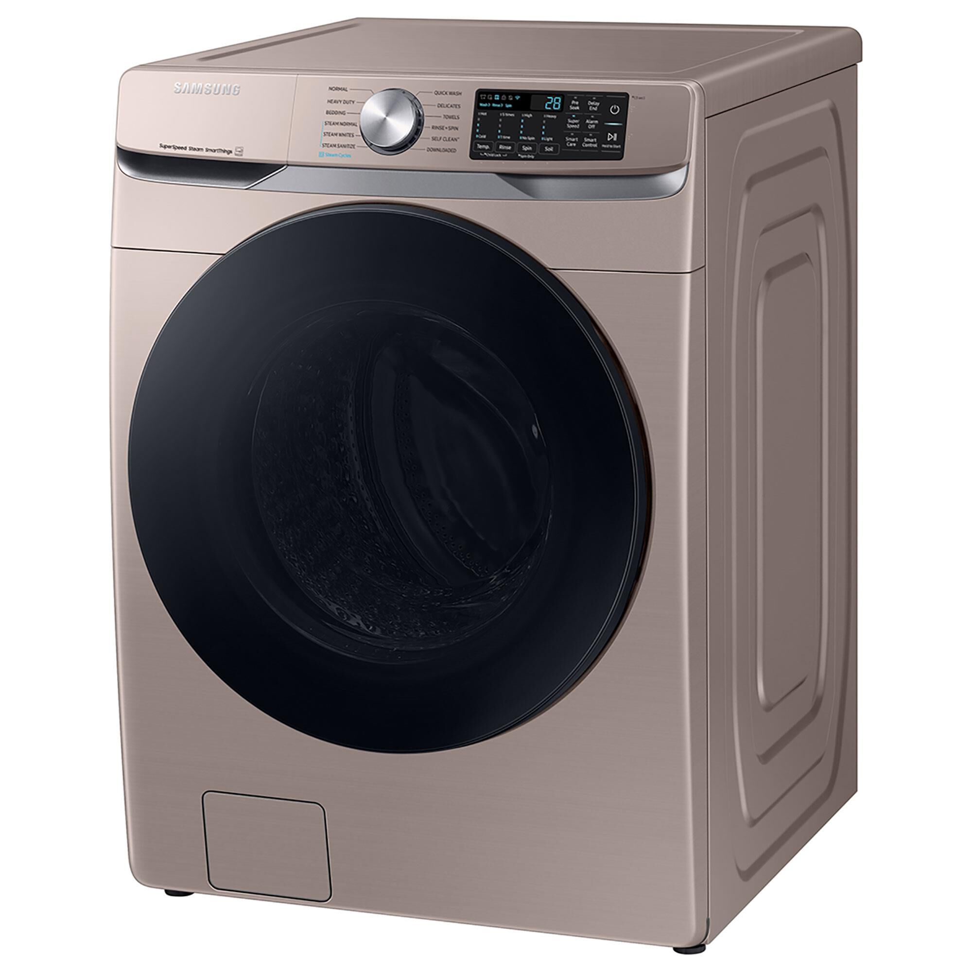 Samsung Appliance 4.5 Cu. Ft. Front Load Washer and 7.5 Cu. Ft. Electric Dryer Laundry Pair in Champagne NFM