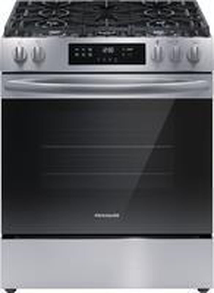 Frigidaire 30" Front Control Gas Range In Stainless Steel | NFM