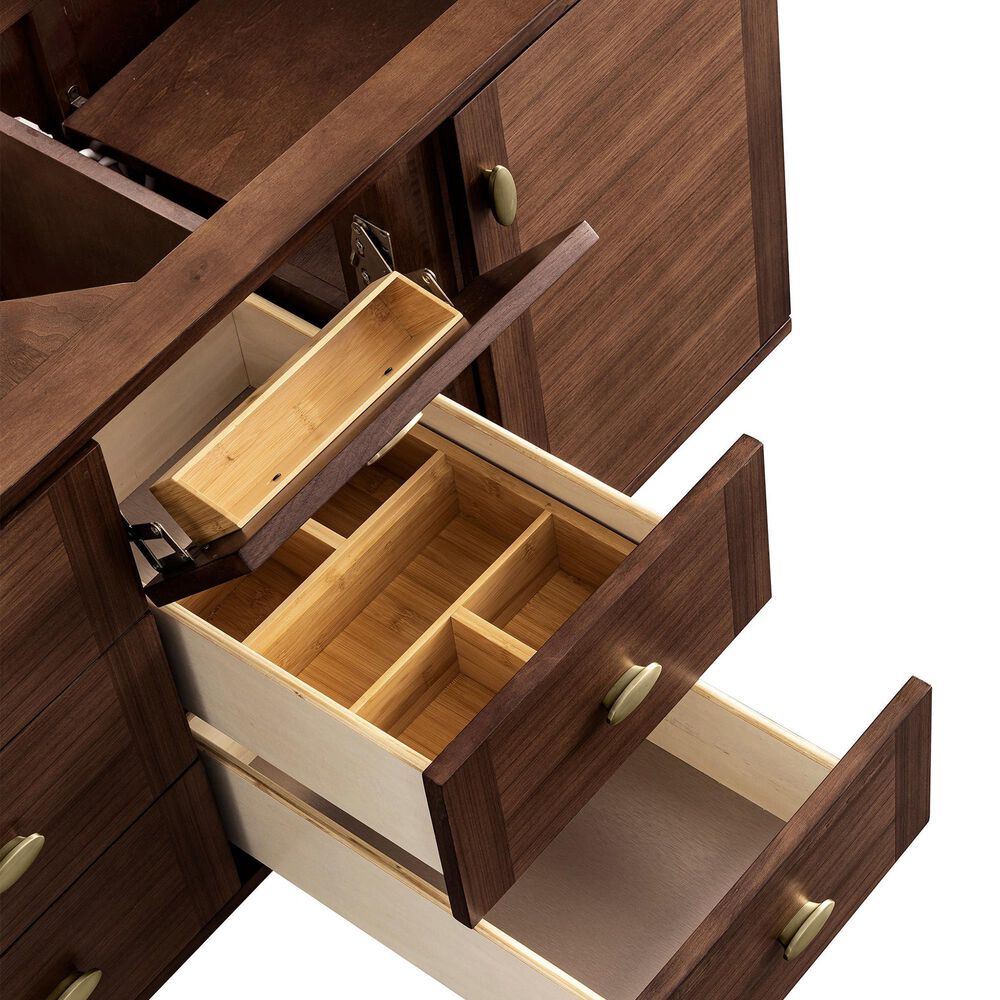 James Martin Amberly 60" Single Bathroom Vanity Cabinet Only in Walnut ...