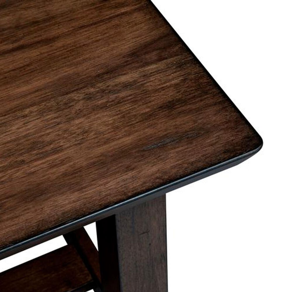 Belle Furnishings Ventura Boulevards Rectangular End Table in Bronze ...