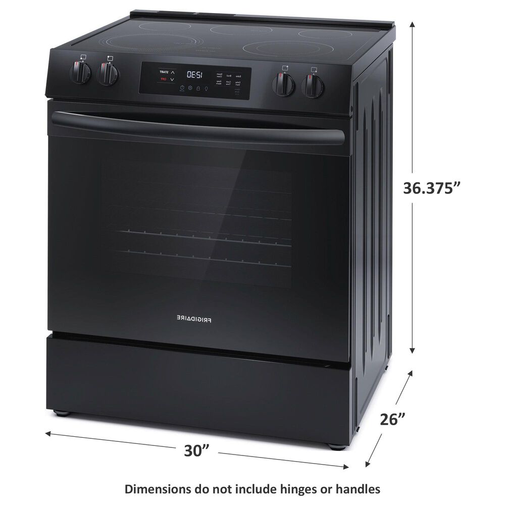 Frigidaire 30" Front Control Electric Range In Black | NFM