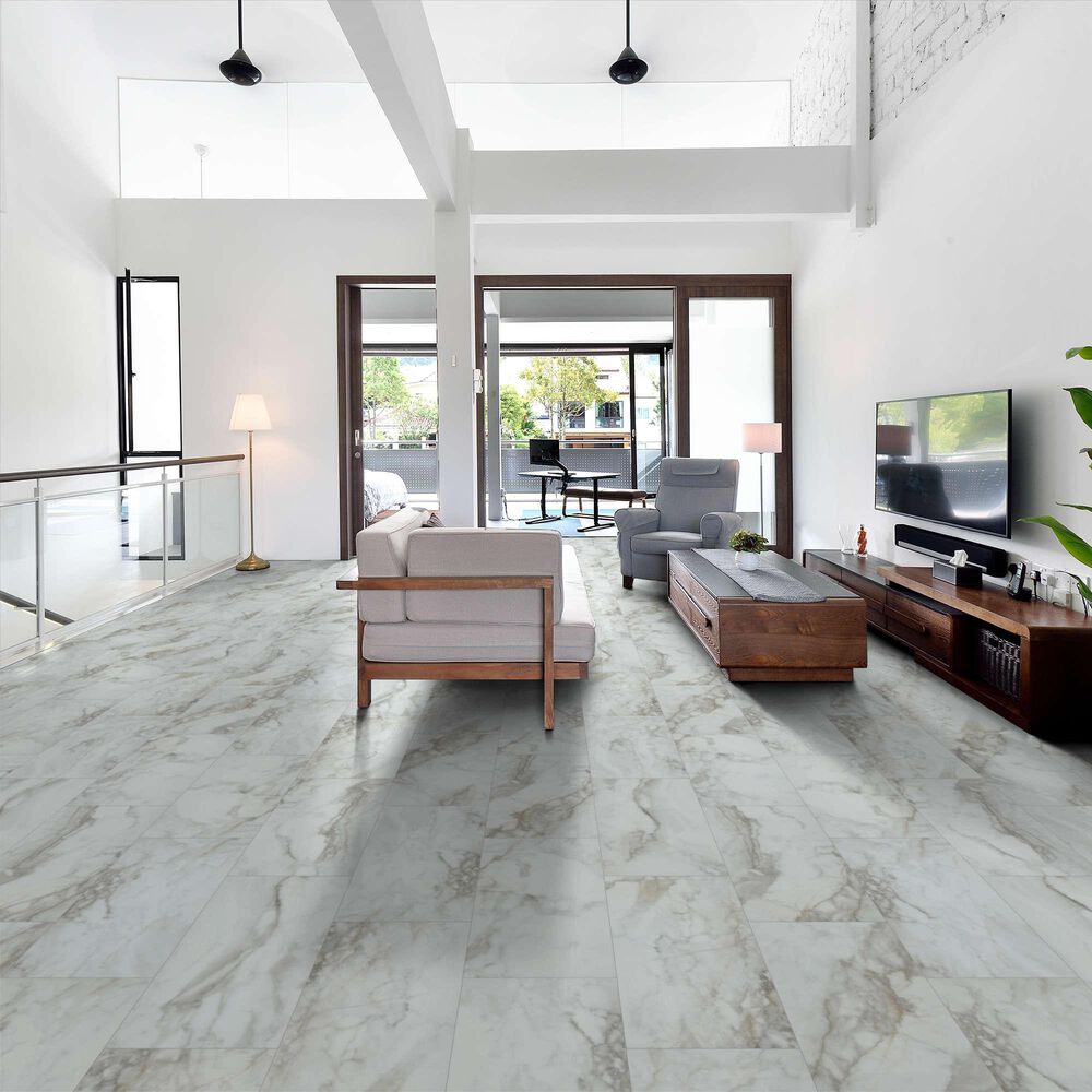 Shaw Paragon Tile Plus Calacatta 12" x 24" Luxury Vinyl Tile | Shop NFM