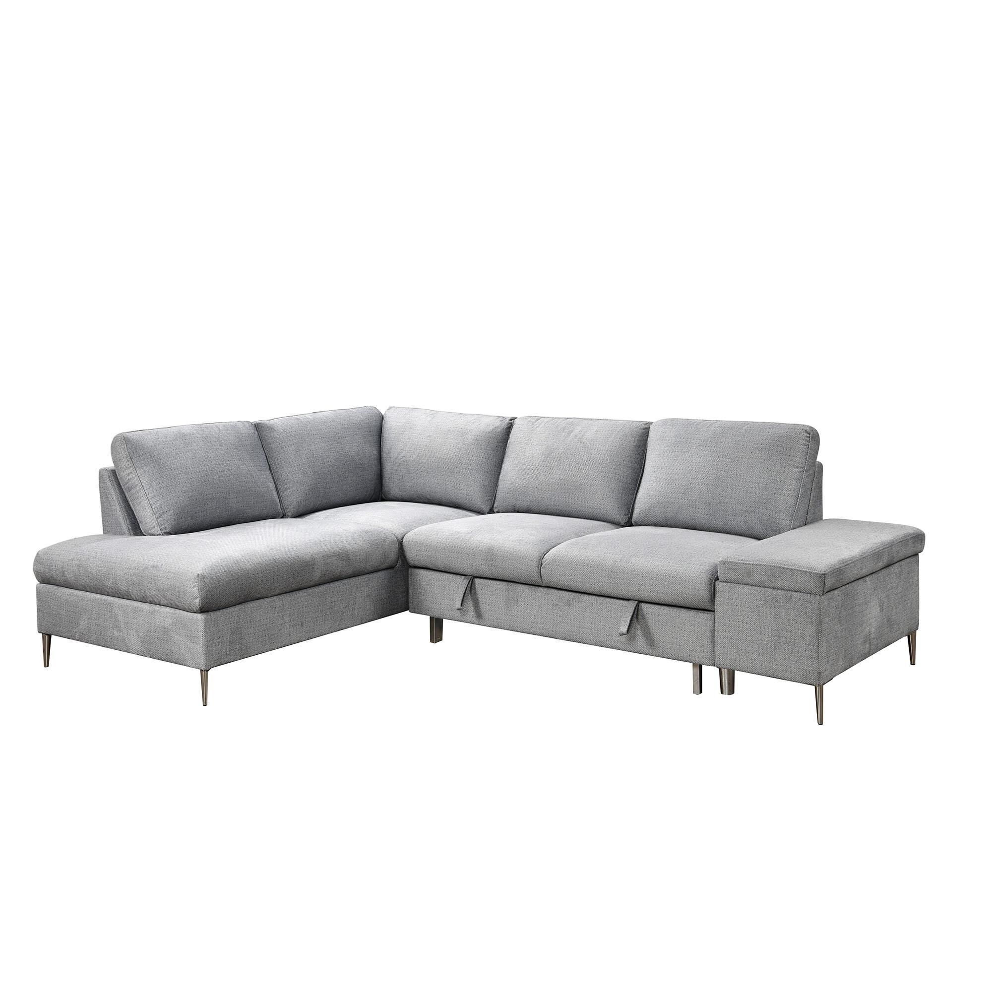 Amalfi Home Furniture Marcel 2 Piece Pull Out Futon with Storage Chaise NFM