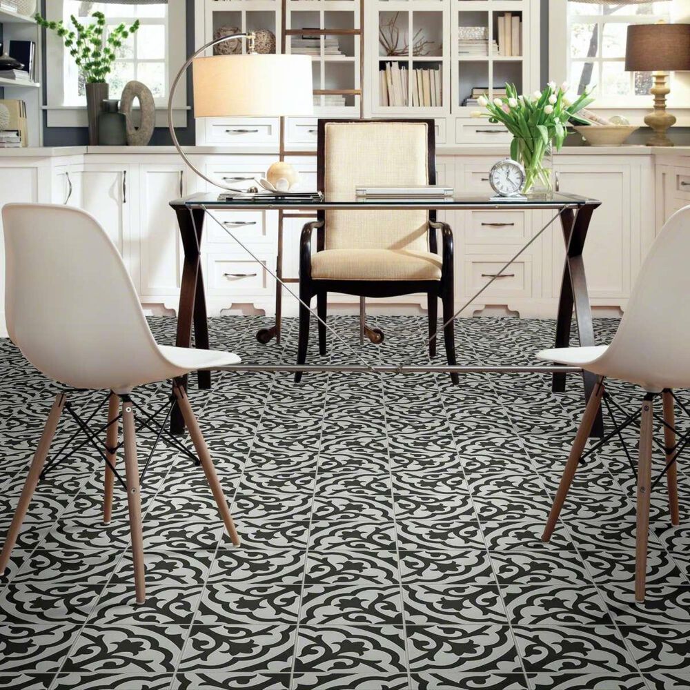 Shaw Revival Catalina Onyx 8" x 8" Porcelain Tile | Nebraska Furniture Mart