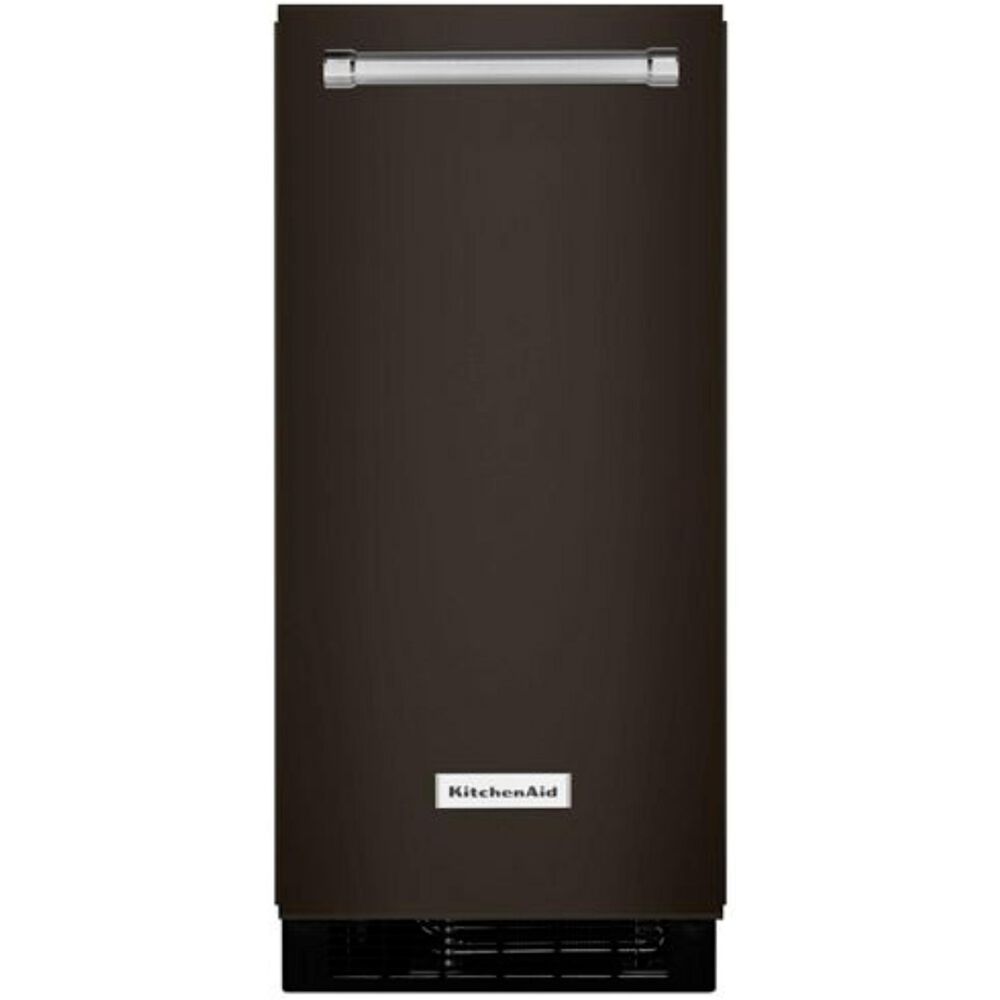 KitchenAid 15" Automatic Ice Maker with Drain Pump in PrintShield Black ...