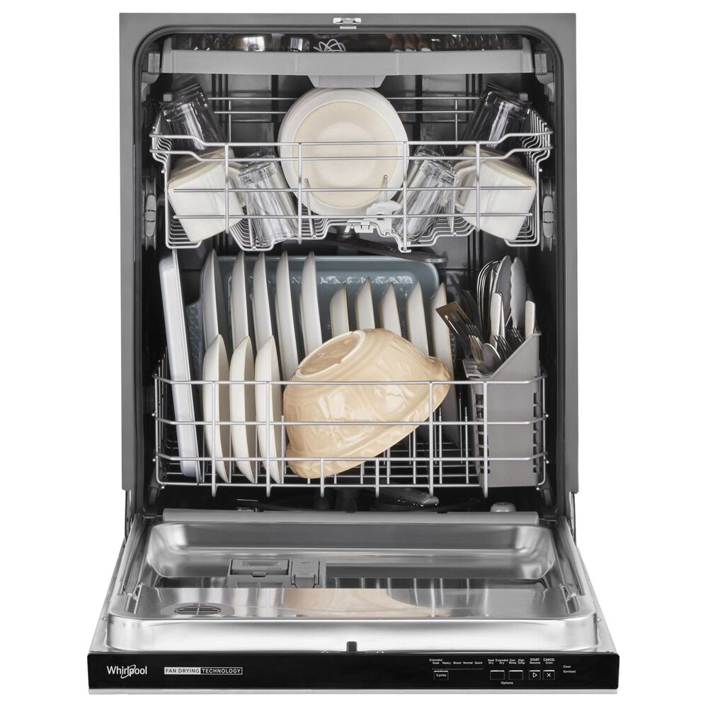 Whirlpool Pocket Handle Dishwasher in Stainless Steel | NFM
