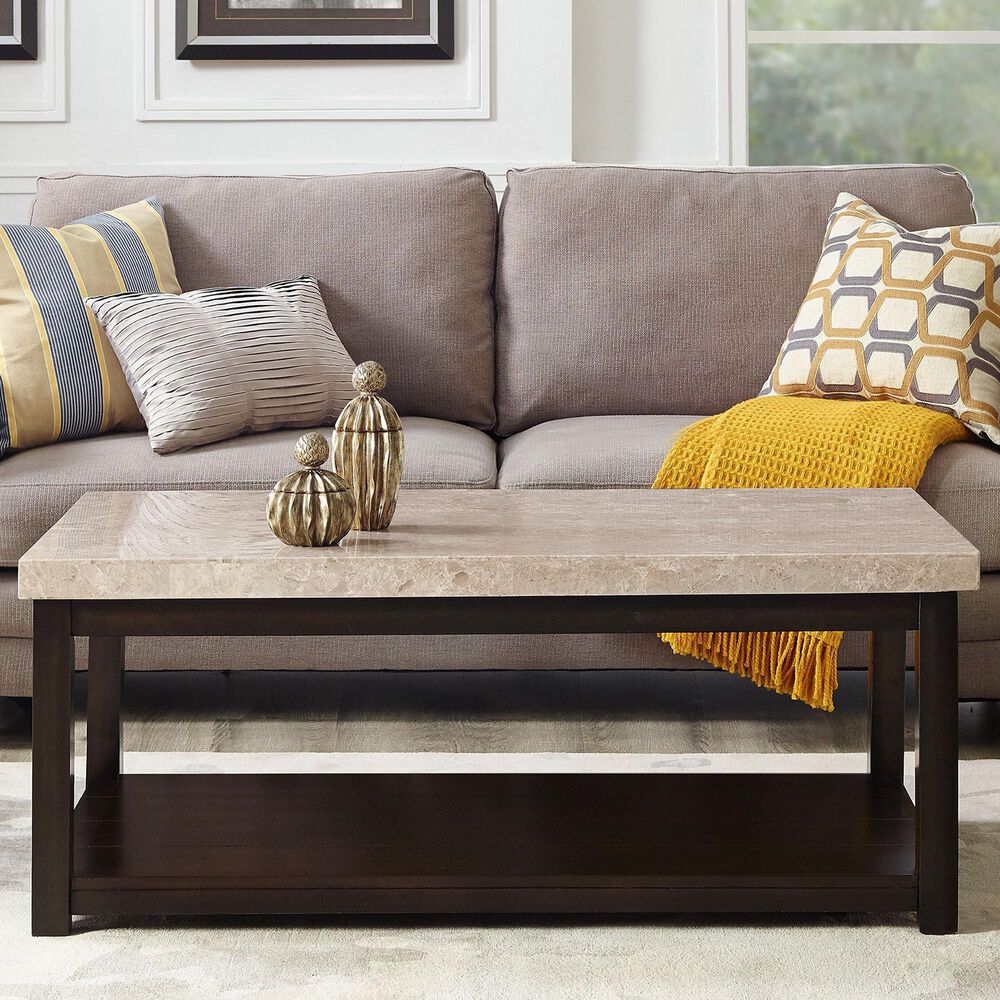 Caleb Espresso Sofa Table | Cabinets Matttroy