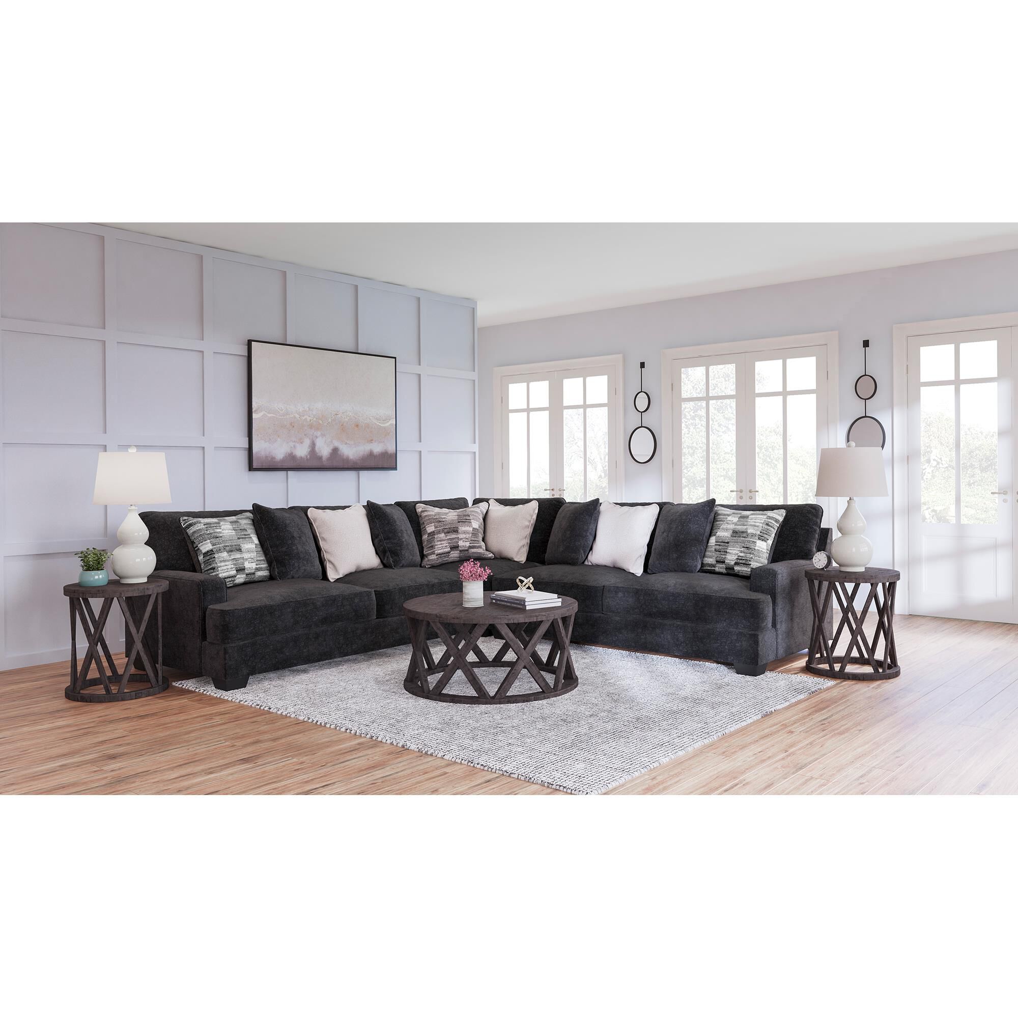 Ashley charcoal sectional store
