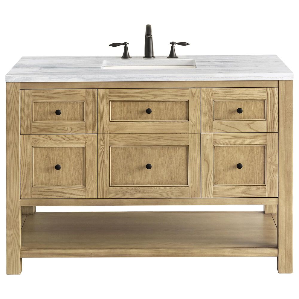James Martin Breckenridge 48" Single Bathroom Vanity in Light Natural ...