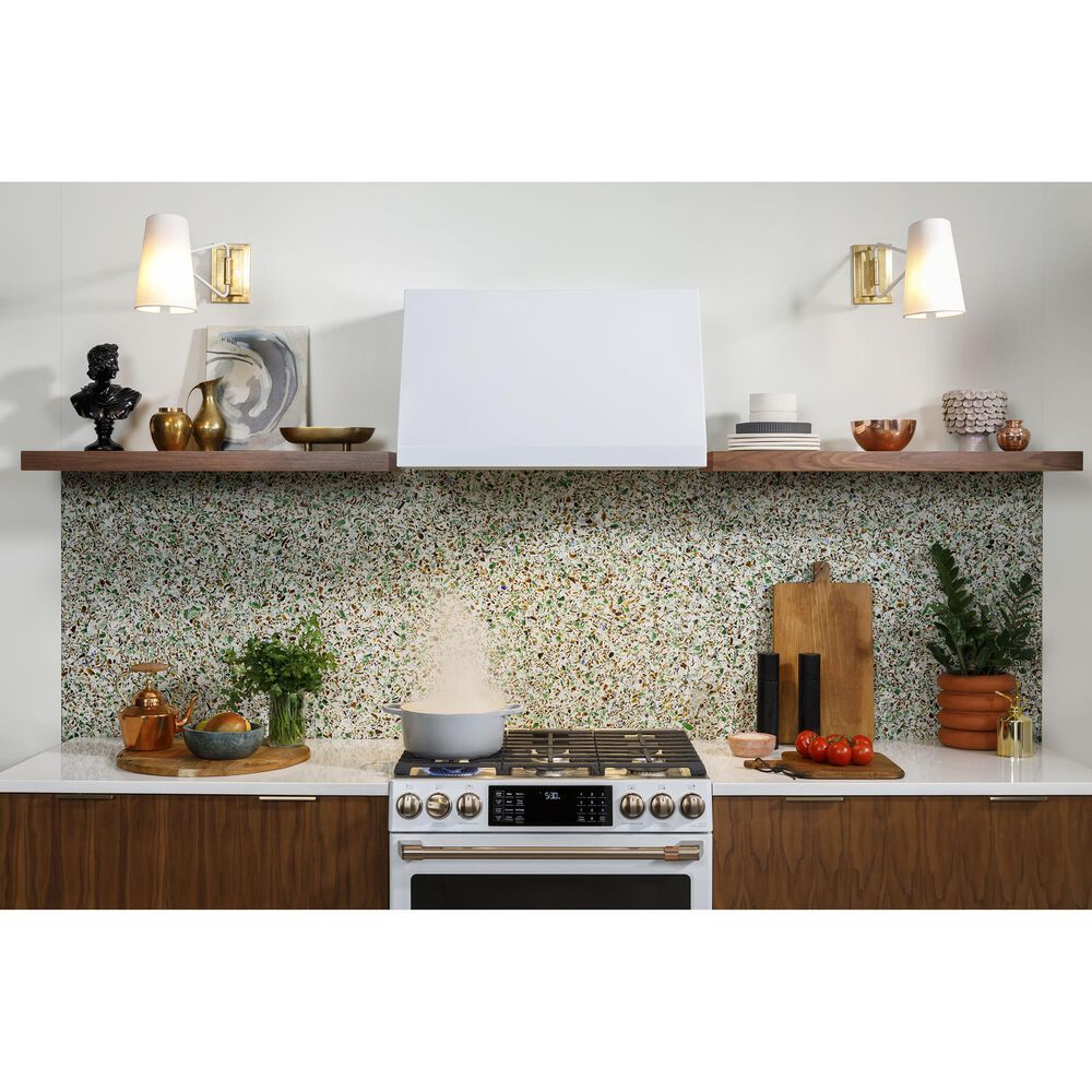 Cafe 30" Commercial Range Hood in Matte White | NFM