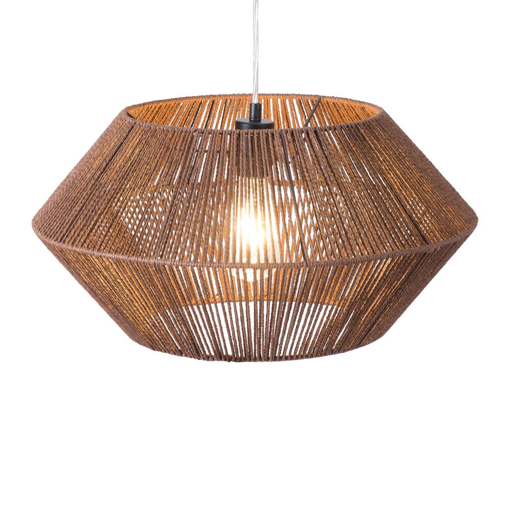 Zuo Modern Kendrick Ceiling Lamp in Brown | NFM