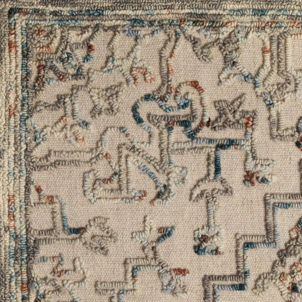 Loloi II Halle HAE-01 5' Round Grey and Ocean Area Rug | NFM