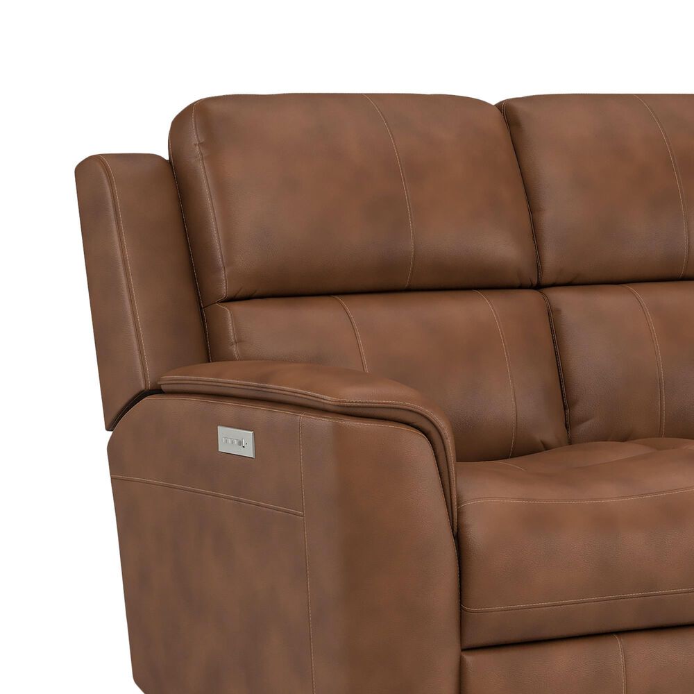 Flexsteel Henry Power Reclining Sofa with Headrests and Lumbar in ...