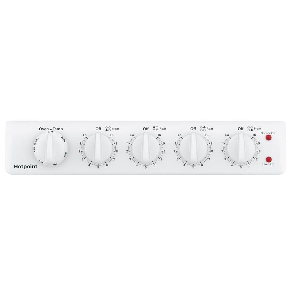Hotpoint 20" Front-Control Electric Range in White | Nebraska Furniture ...