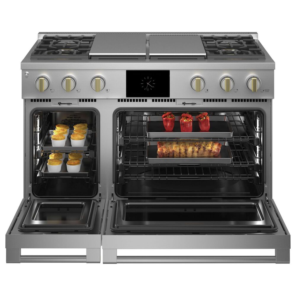 Monogram 48" Dual-Fuel Professional Range with 4 Burners, Grill and ...