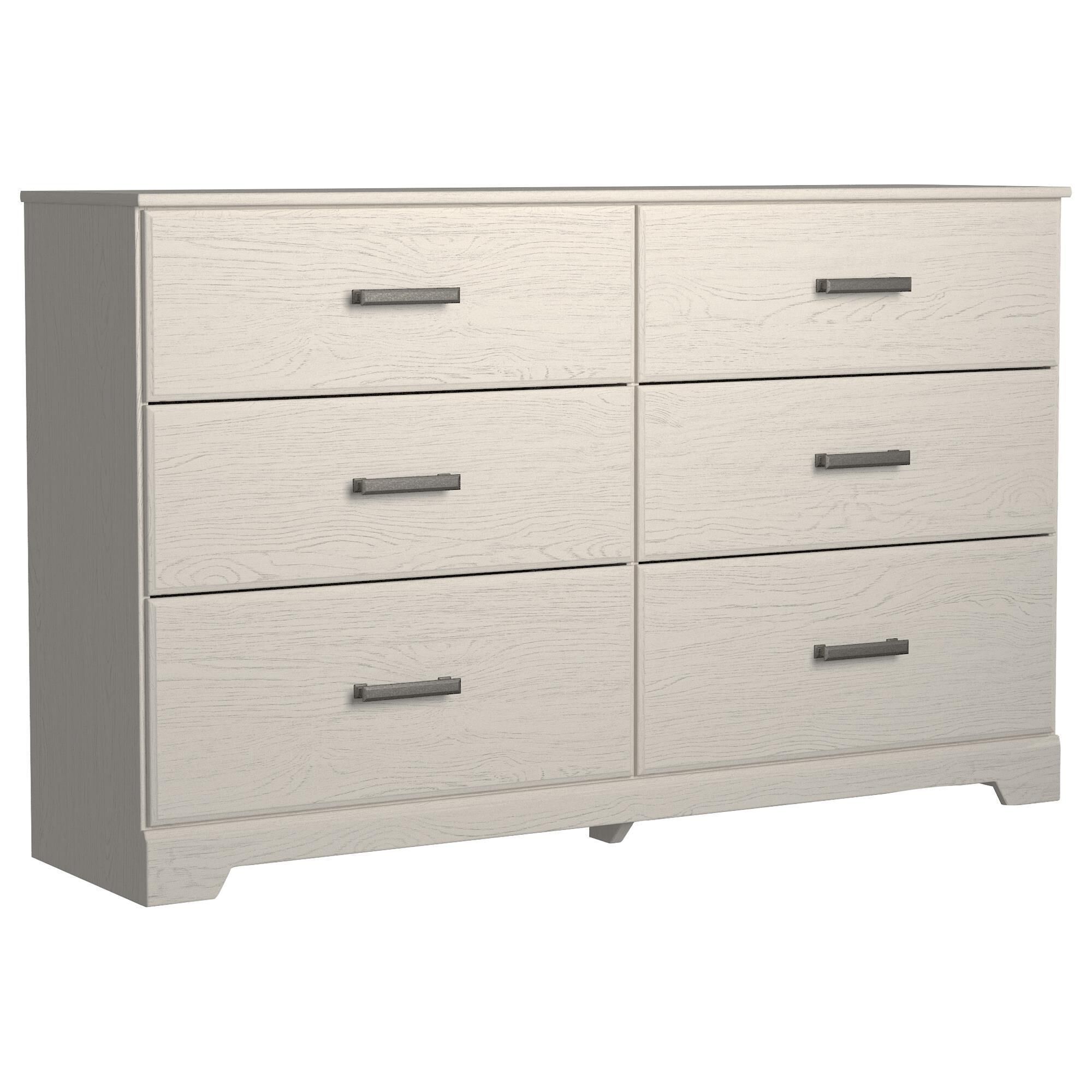 Ashley Stelsie 6 Drawer Dresser in White