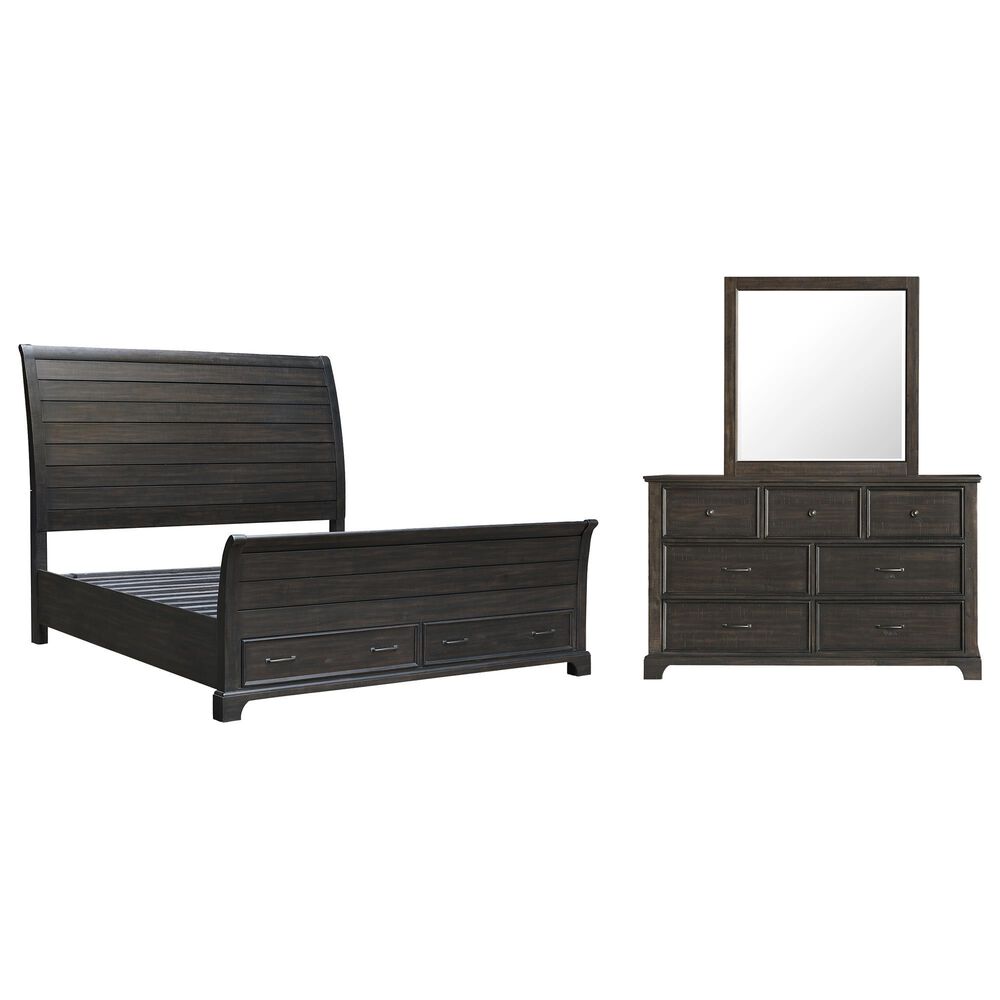 New Heritage Design Stafford County 3-Piece King Bedroom Set in Walnut ...