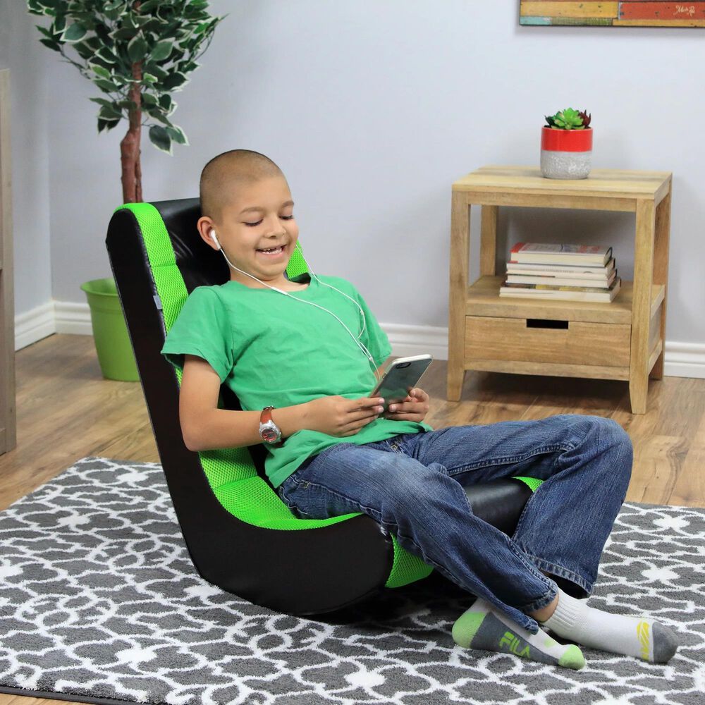 Sanford Classic Video Rocker Gaming Chair in Green and Black Shop NFM