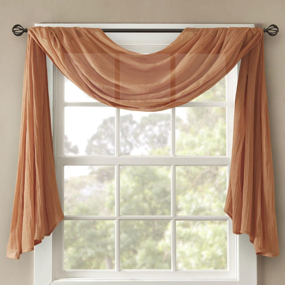 Hampton Park Harper 144" x 42" Sheer Scarf in Spice | NFM