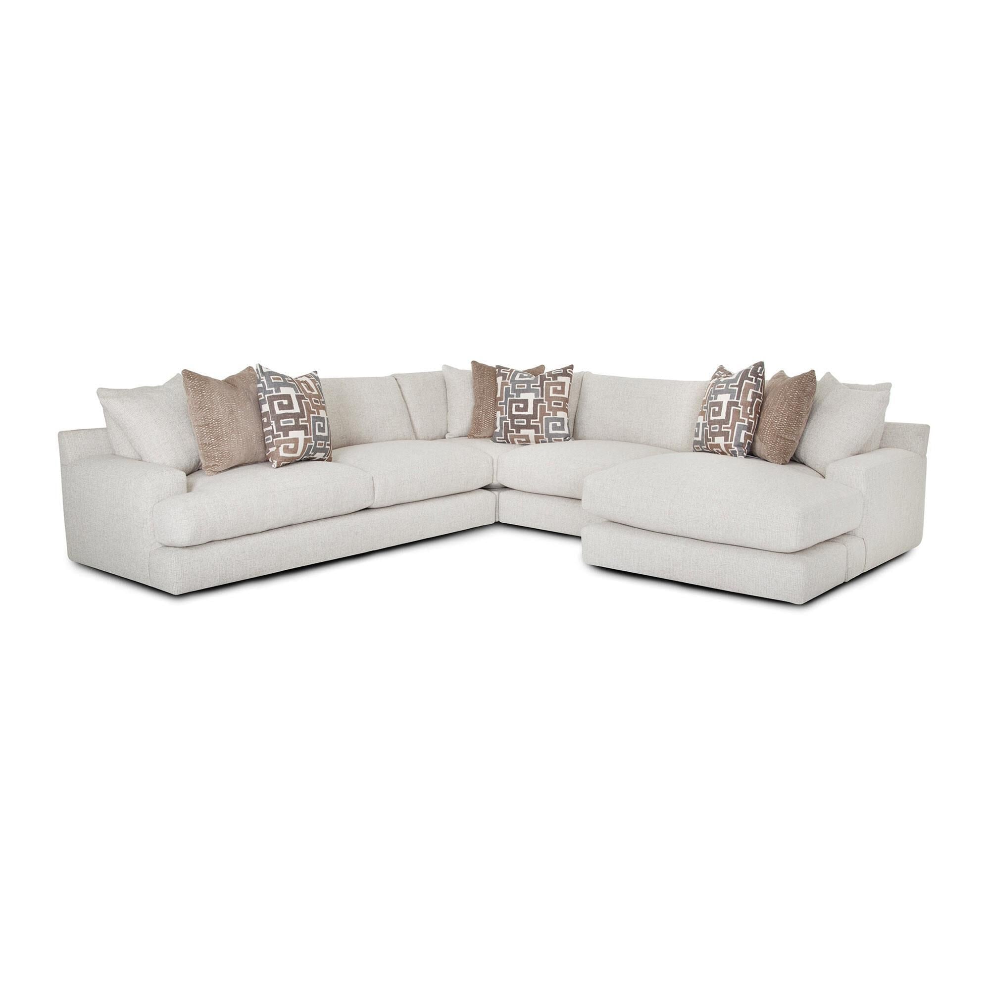 Moore Furniture Jude 3 Piece Sectional in Natural NFM
