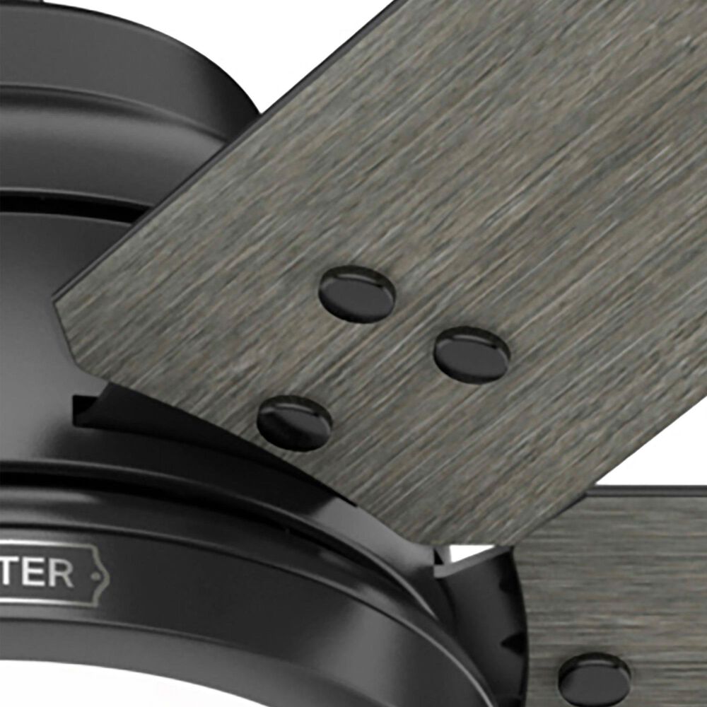 Hunter Gravity 72" Ceiling Fan with LED Light in Matte Black | NFM