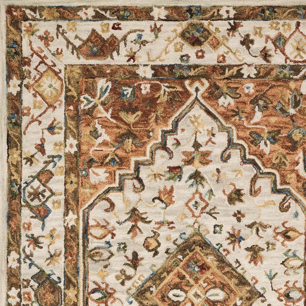 Loloi Ii Beatty Bea 01 5 X 76 Ivory And Rust Area Rug Nfm