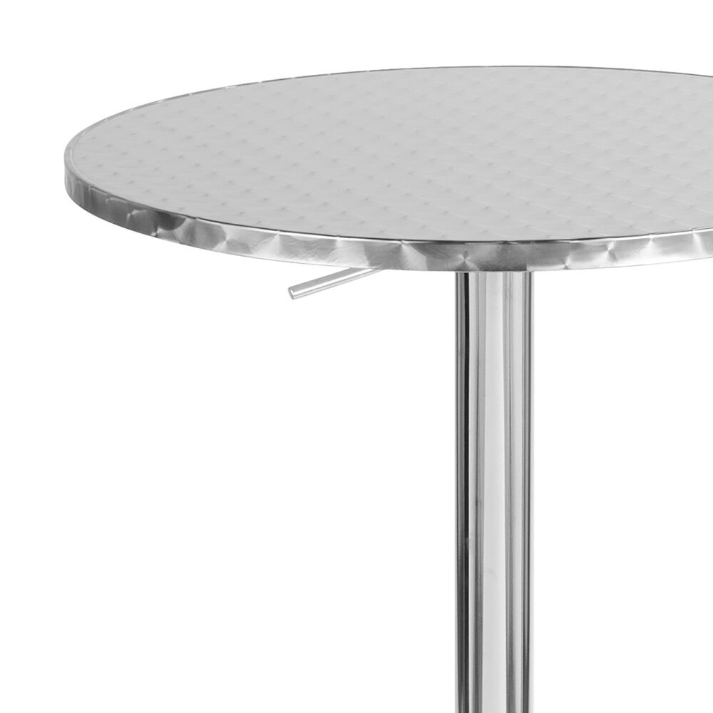 Lumisource Adjustable Bar Table in Silver | NFM
