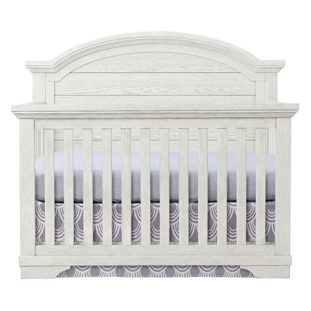 Eastern Shore Foundry Curved Top Convertible Crib in White Dove ...