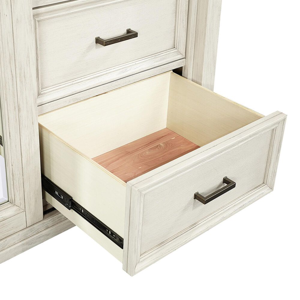 Riva Ridge Caraway Sliding Door Chest in Aged Ivory | NFM