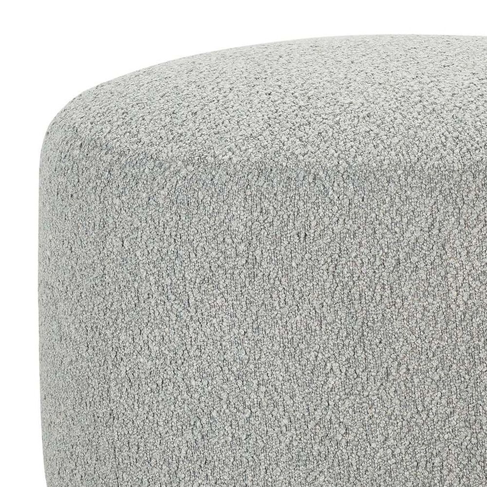 Rowe Furniture Cleo 25" Round Ottoman in Grey | NFM