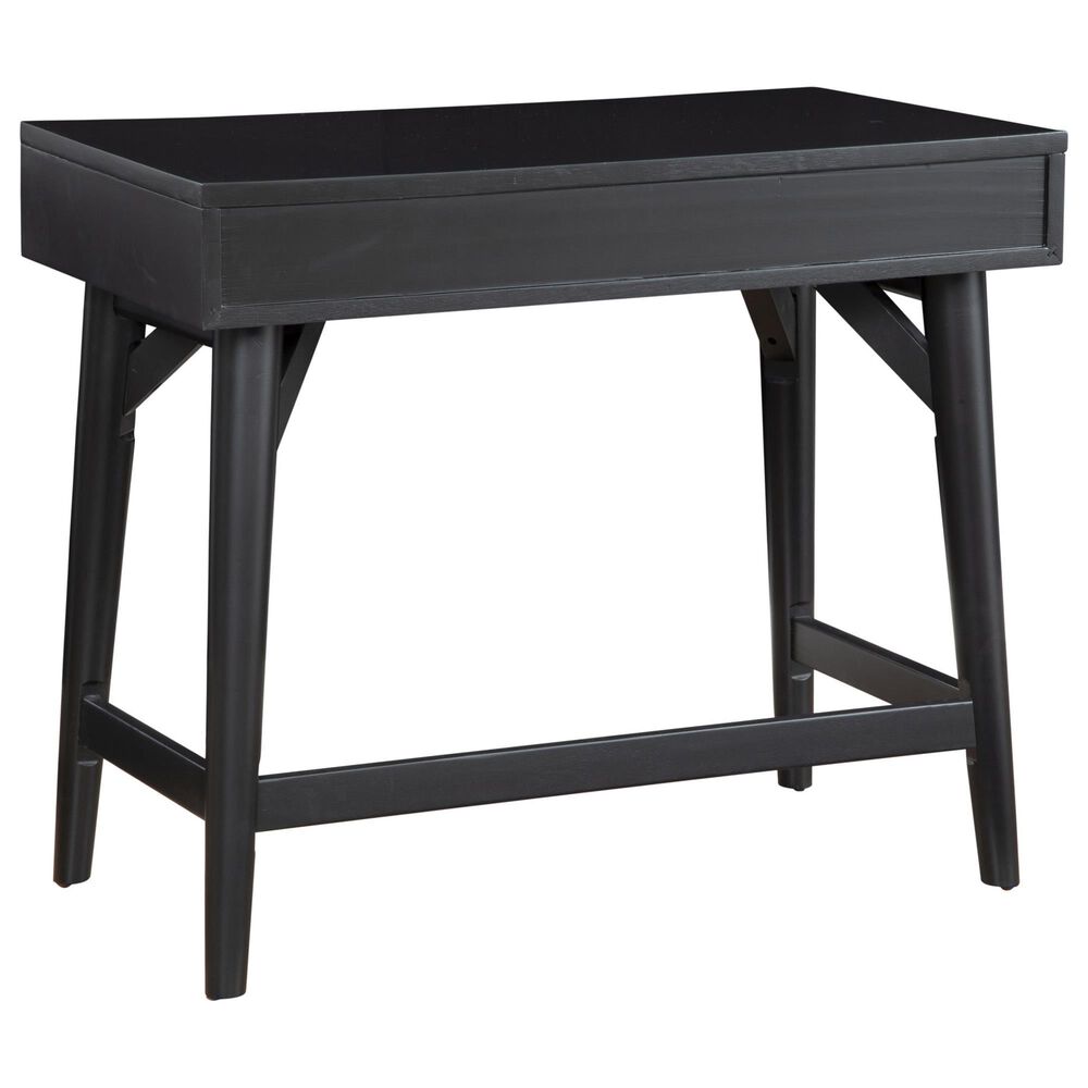 Alpine Furniture Flynn Mini Writing Desk in Black | Nebraska Furniture Mart