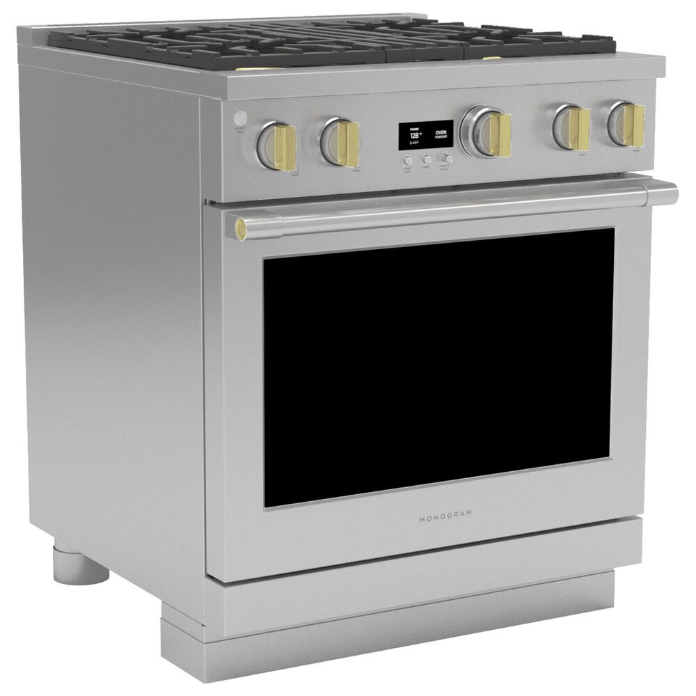 Monogram 30" Dual-Fuel Professional Range with 4 Burners in Stainless ...