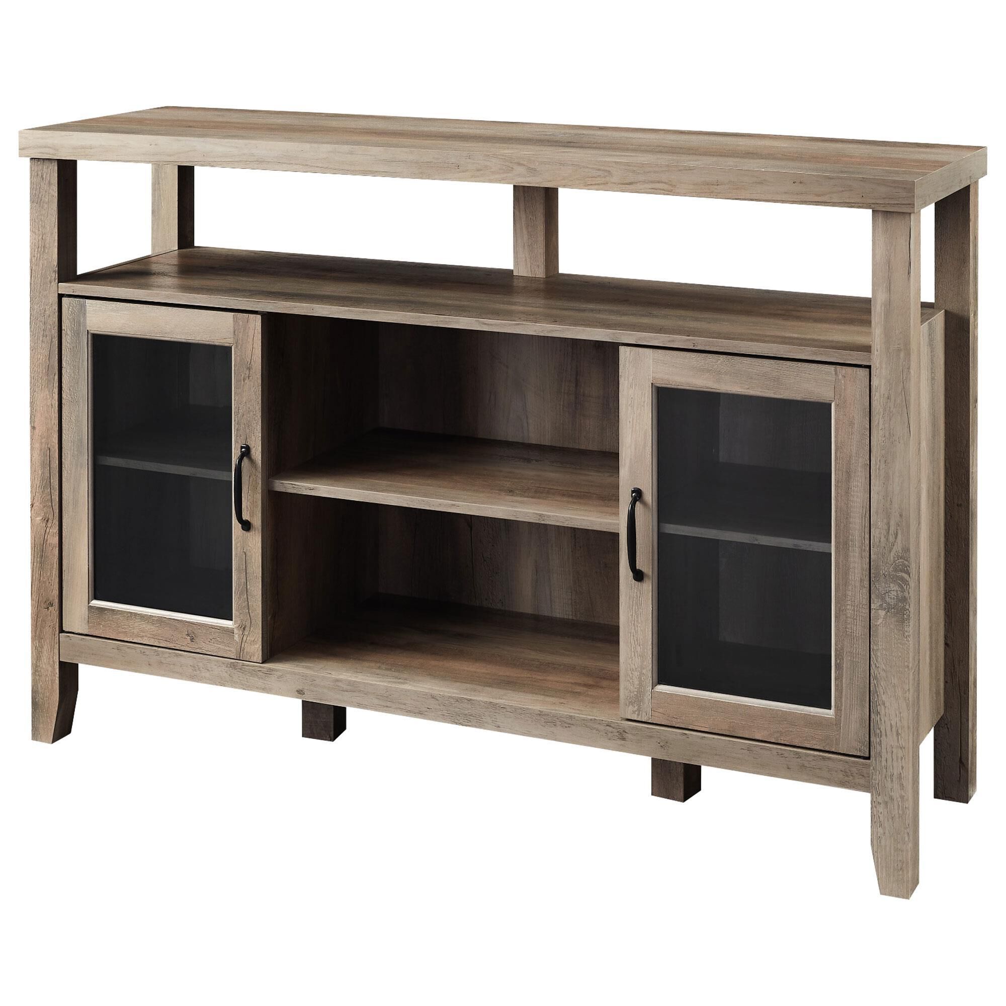 Walker Edison Jordan 52 TV Stand in Grey Wash