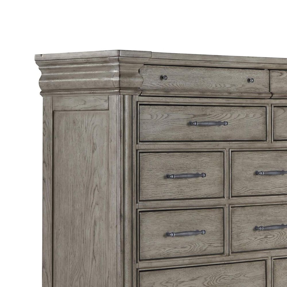 Chapel Hill Madison Ridge 14 Drawer Master Chest in Bluff Gray ...