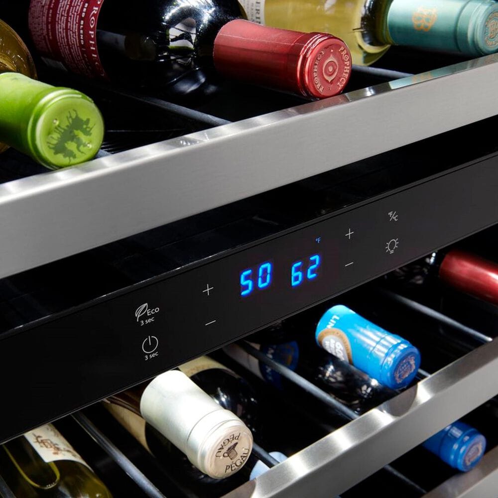 Whirlpool 24" Wide Undercounter Wine Center with 46 Bottle Wine Storage ...
