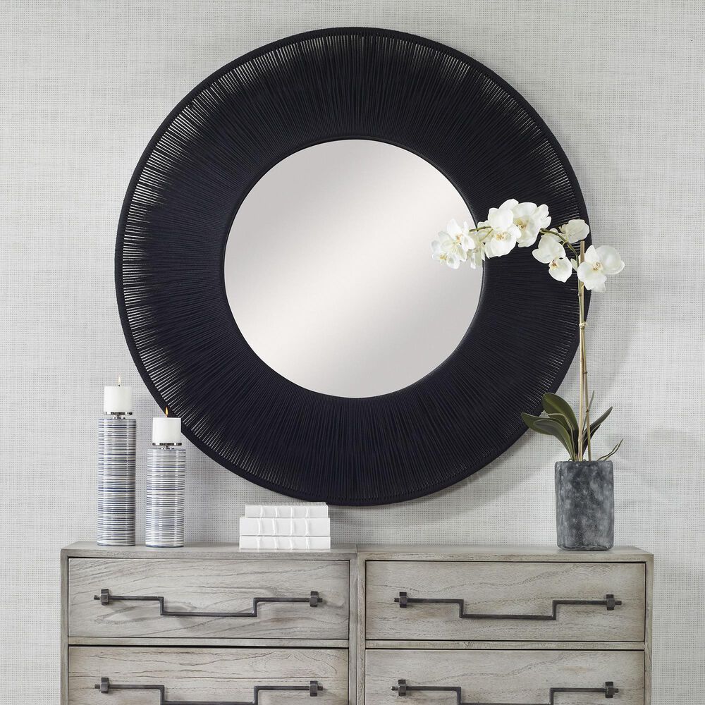 Uttermost Sailor's Knot Mirror in Black | NFM