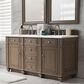 James Martin Bristol 60" Double Bathroom Vanity in Whitewashed Walnut ...