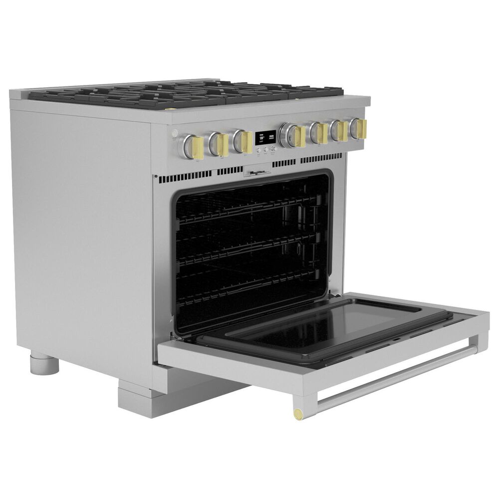 Monogram 36" Dual-Fuel Professional Range with 6 Burners in Stainless ...
