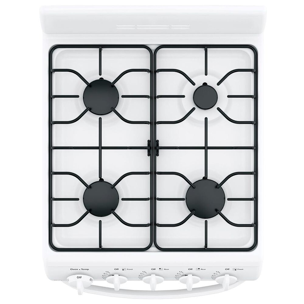 GE Appliances 20" Front-Control Gas Range in White | Nebraska Furniture ...