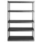 Gladiator 48" Wide Ez Connect Rack with Five 24" Deep Shelves in Hammered Granite | Nebraska ...
