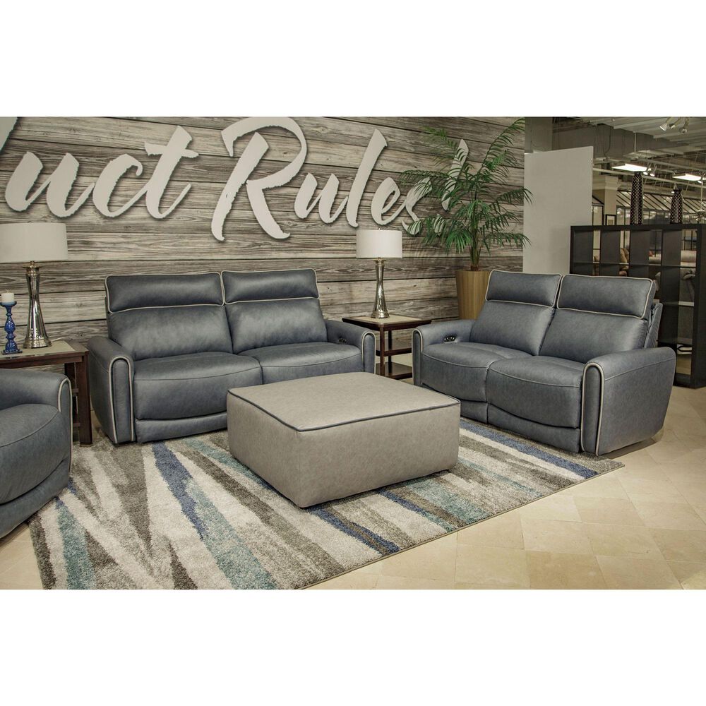 Hartsfield Nico Castered Ottoman in Twilight | NFM