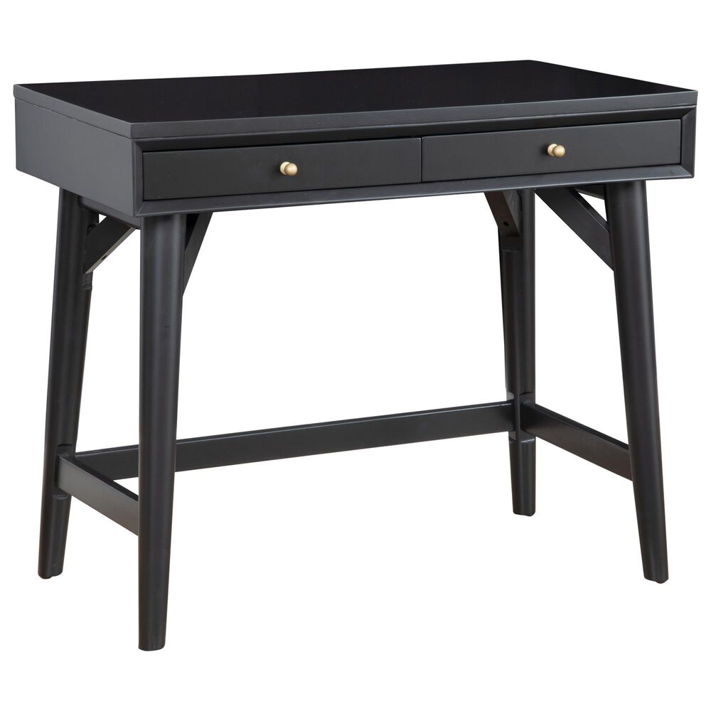 Alpine Furniture Flynn Mini Writing Desk in Black | Nebraska Furniture Mart