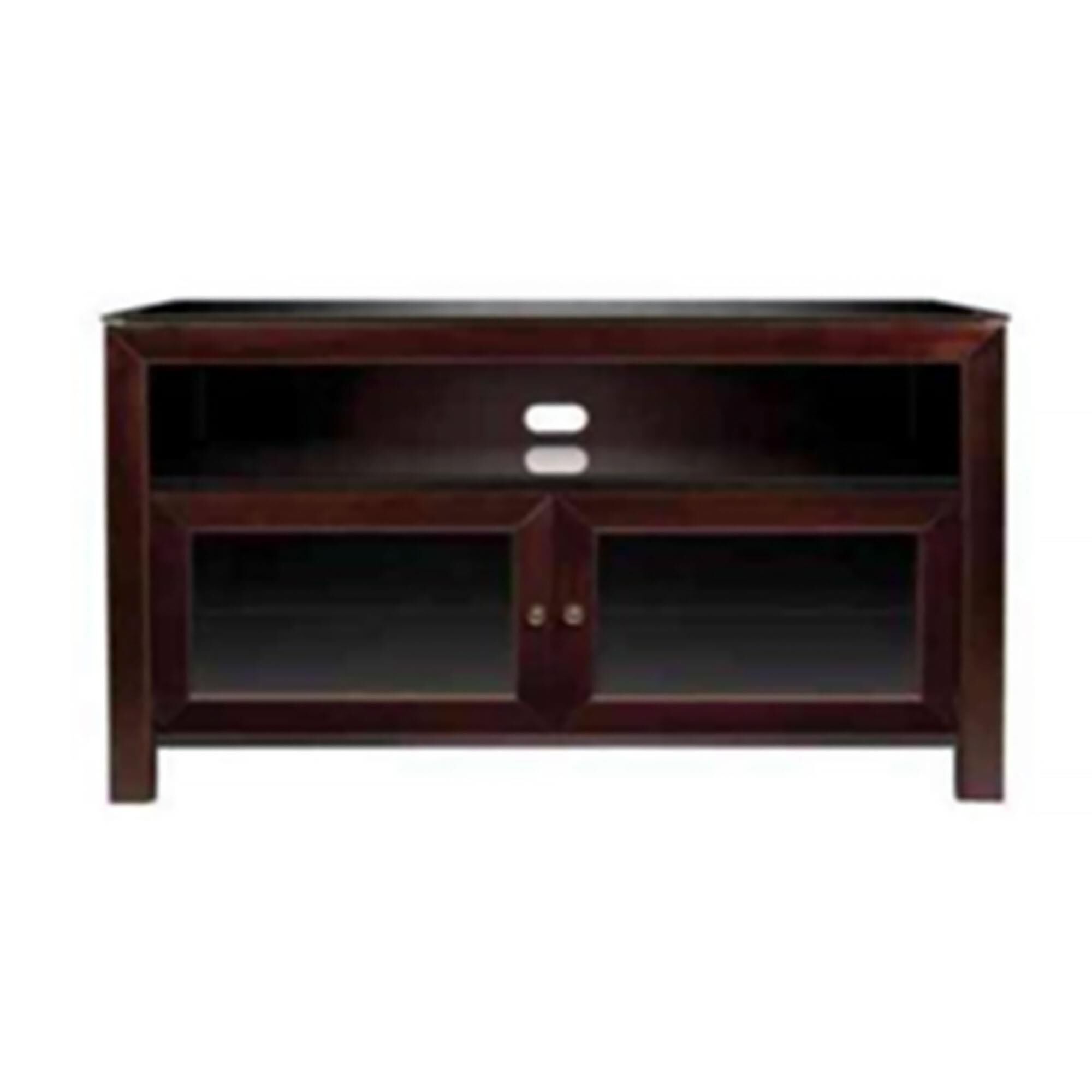 RTJ Furniture 55 TV Stand in Deep Mahogany